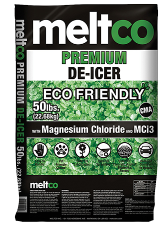 Meltco Premium Eco-Friendly De-Icer - Pallet (49) 50 lb Bags — DC Equipment